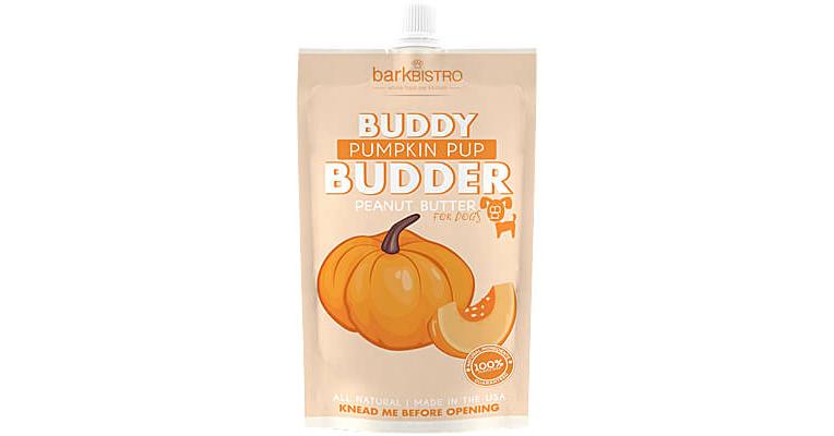 Buddy Budder Peanut Butter - Pumpkin Pup, 4 oz. Squeeze Pack - Clean Run